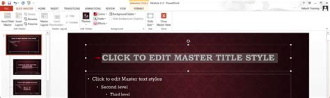 Using Slide Masters In Powerpoint Part Three Training Connection