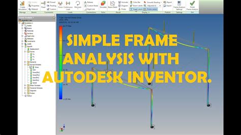 Autodesk Inventor Tutorial Basic Frame Analysis Youtube