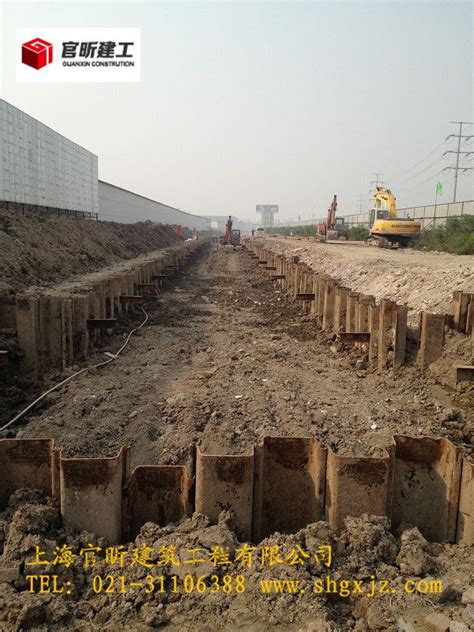 打拔拉森桩 地基基础施工 钢板桩支护产品图片，打拔拉森桩 地基基础施工 钢板桩支护产品相册 上海官昕建筑工程有限公司 九正建材网