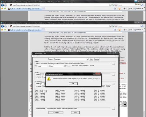 Guide For Extracting Menus For Editing And Reinserting Edited Menus Page VideoHelp Forum