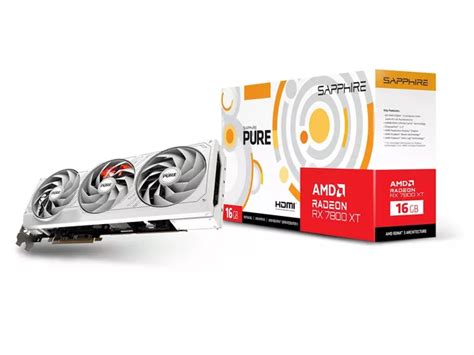 SAPPHIRE SAPPHIRE PURE AMD Radeon RX 7800 XT GAMING 16GB GDDR6 PURE ...