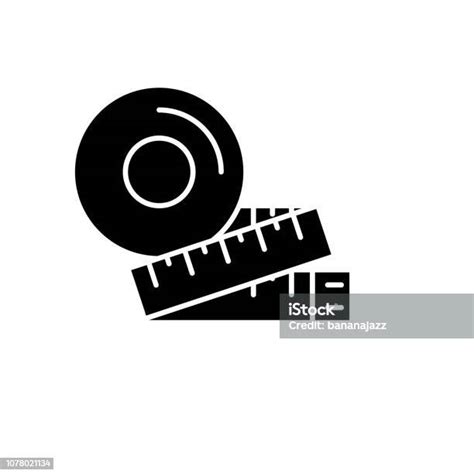 측정의 검은 그림 아이콘 벡터 격리 된 배경에 로그인 그림 개념 기호 일러스트 레이 션의 측정 가냘픈에 대한 스톡 벡터 아트 및