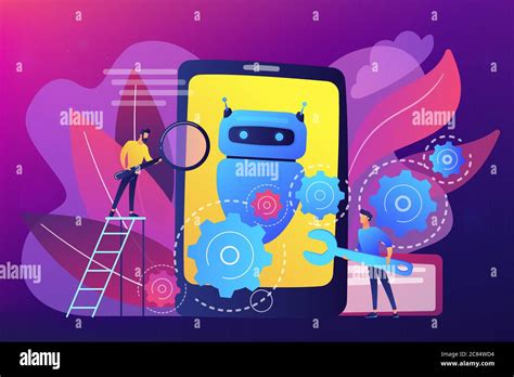 chatbot app development concept vector illustration stock vector image and art alamy
