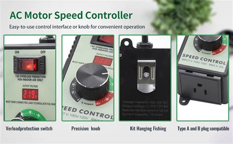 Vxcicc Ac Motor Speed Controller 120v Variable Speed Controller And Fan Speed