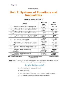 Algebra 1 Unit 7 Guided Notes By Aaron Redis TPT
