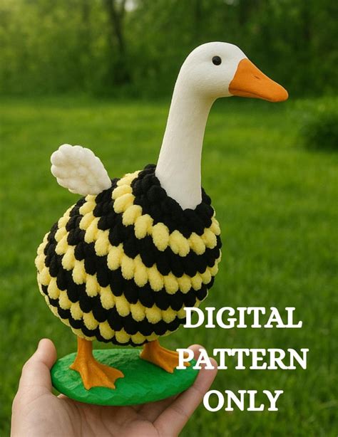 Crochet 7 Desk Goose Bumblebee Pattern Desk Goose Pattern 7 Goose