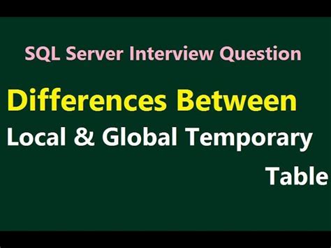 sql server global temp table example cabinets matttroy