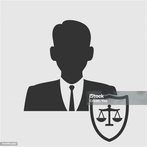 법과 정의 장면이 있는 남자 실루엣 공식 인물 정치 변호사 아이콘 벡터 그림 감독에 대한 스톡 벡터 아트 및 기타 이미지 감독 개념 검은색 Istock