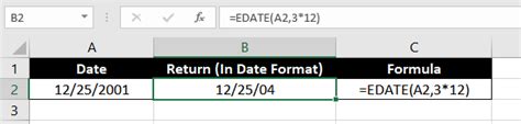 Excel Edate Function How To Use