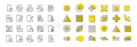 Apps Line Icon Mobile Application Interface Ui Layout Linear Symbol