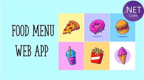 Asp Net Core Tutorial Food Menu Web App Youtube