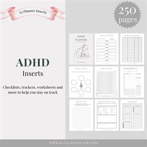 Planner Inserts Kate Grosvenor Lifestyle