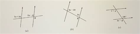 Solved In Each Part Of Fig Find X And Y Only B And Chegg Com