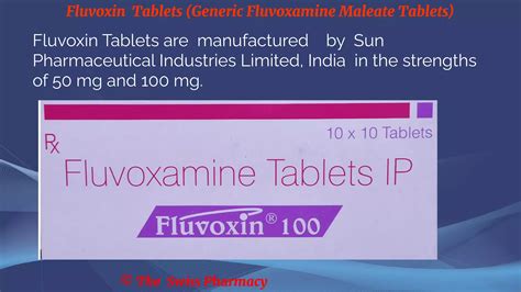 Fluvoxin Tablets Generic Fluvoxamine Maleate Tablets Ppt