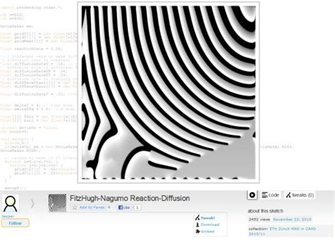 Coding Resource For Reaction Diffusion Abstract Artwork Artwork