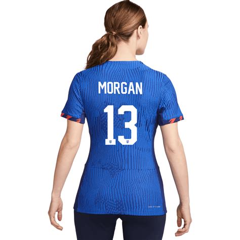 Nike Alex Morgan Usa 2022 23 Womens Away Uswnt 4 Star Authentic Match