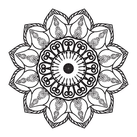 Gambar Ornamen Bunga Seni Mandala Mandala Vintage Floral Png Dan