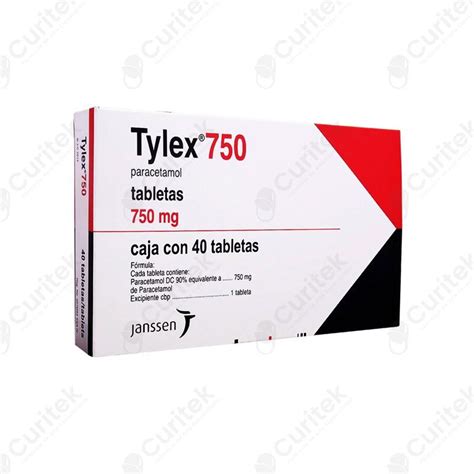Tylex 750 750 Mg 40 Tabletas Janssen