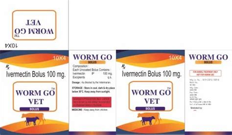 Ivermectine 100 Mg Ivermectin Bolus Treatment To Kill Worms