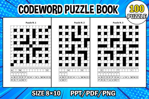 Codeword Puzzle Book For Adults Graphic By Zk Designs · Creative Fabrica