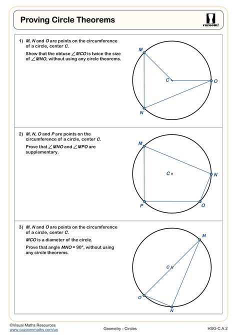 Proving Circle Theorems Worksheet Fun And Engaging Geometry And Im 2 Geometry Worksheet