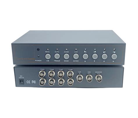 Buy Evertech Channel Analog CCTV Video Multiplexer Color Quad Processor Screen Splitter With