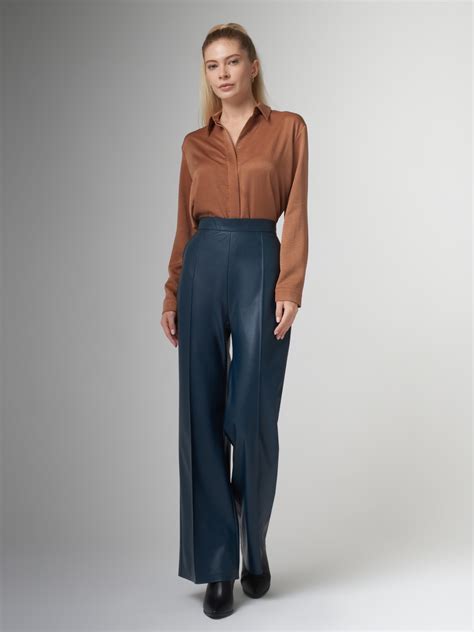 Брюки широкие из экокожи Vedma Sku 33640069 купить в интернет магазине «vedma