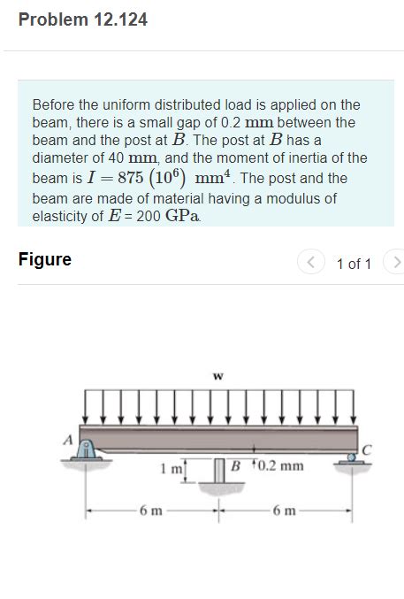 Solved Part A Determine The Support Reaction At A Take W