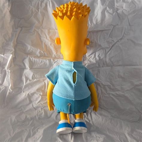 Vintage Bart Simpson Doll 90s Dan Dee Simpsons Pull String Talking Does