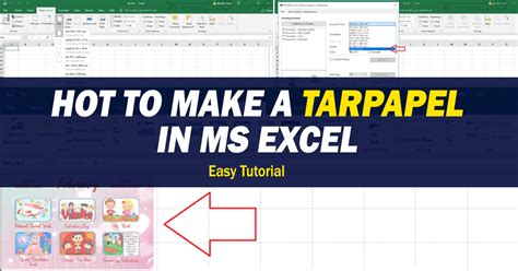 Easy Way To Make Tarpapel In Ms Excel Depedclick