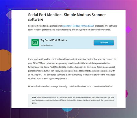 Need A Tool To Read Modbus Data Serial Communication Mepis Forum