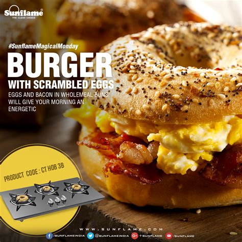 Recipe Burger With Scrambled Eggs