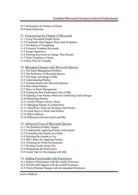 Mercurial Version Certification Pdf