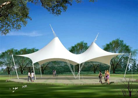 百川 风景区膜结构 景观小品张拉膜 膜结构景区遮阳棚 PTFE Solus 1120 建材网