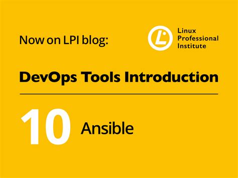 Devops Tools Introduction 10 Ansible Linux Professional Institute