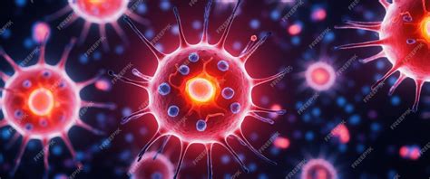 Microscopic View Of Neural Precursor Cells Illustrating Cellular