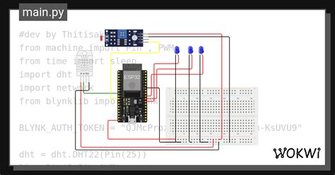 Blynk Thitisak Wokwi Esp32 Stm32 Arduino Simulator