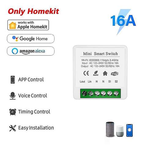 2 Gang Wifi Mini Smart Switch Apple Homekit Cozylife Diy 2 Way Control