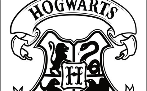 Harry Potter Party Free Svg Hogwarts Logo