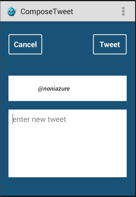Twitter Error No Such Table User Active Android Stack Overflow