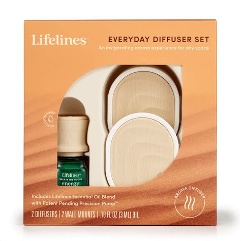 Customer Reviews Lifelines Everyday Diffuser Set 2 Portable Diffusers Essential Oil Blend