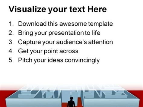 Complicated Maze Business PowerPoint Themes And PowerPoint Slides 0811