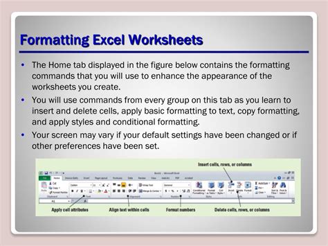 Ppt Formatting Cells And Ranges Powerpoint Presentation Free Download Id2643498