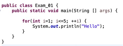 [java] for문