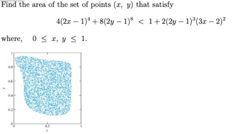 Solved Find The Area Of The Set Of Points X Y That Chegg Com