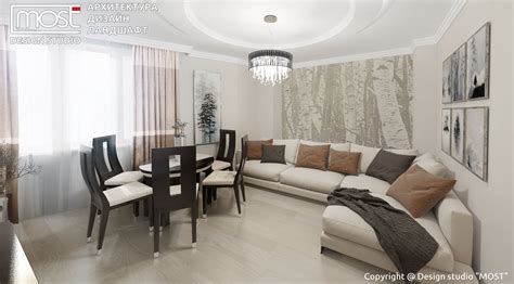 Гостиная для большой семьи