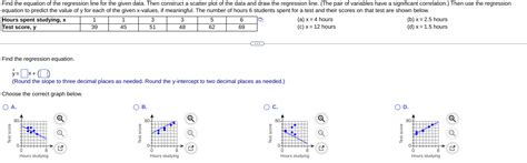 solved equation to predict the value of y for each of the