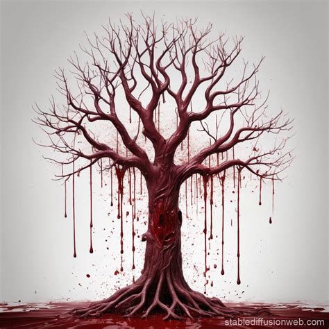 Blood Tree Stable Diffusion Online