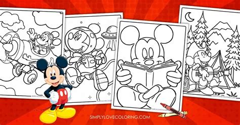 Mickey Mouse Colouring Sheets Printable