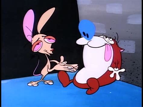 Original Production Cel Of Ren And Stimpy From Big House Blues 1990